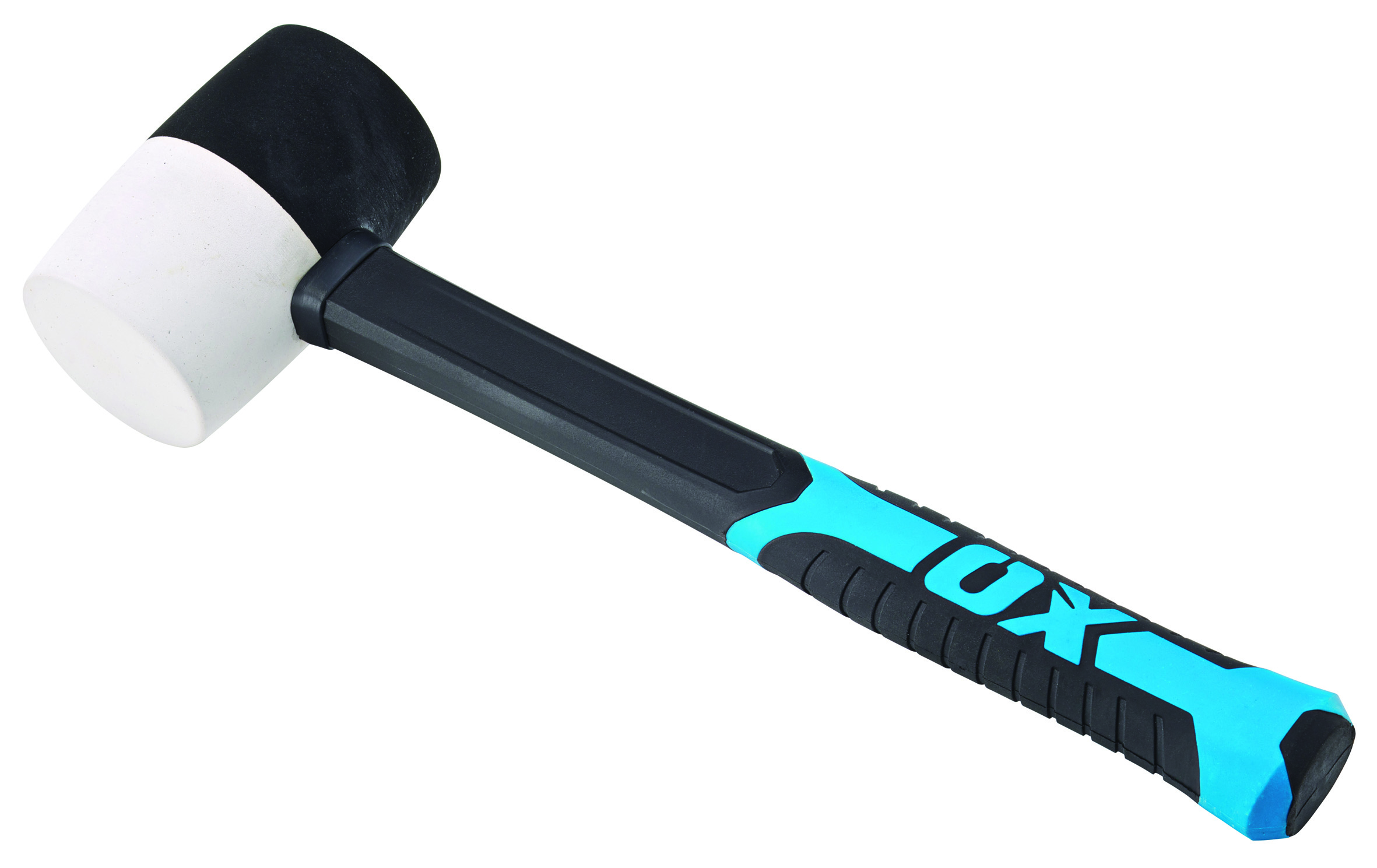 OX Trade Fibreglass Handle Combination Rubber Mallet - 16oz