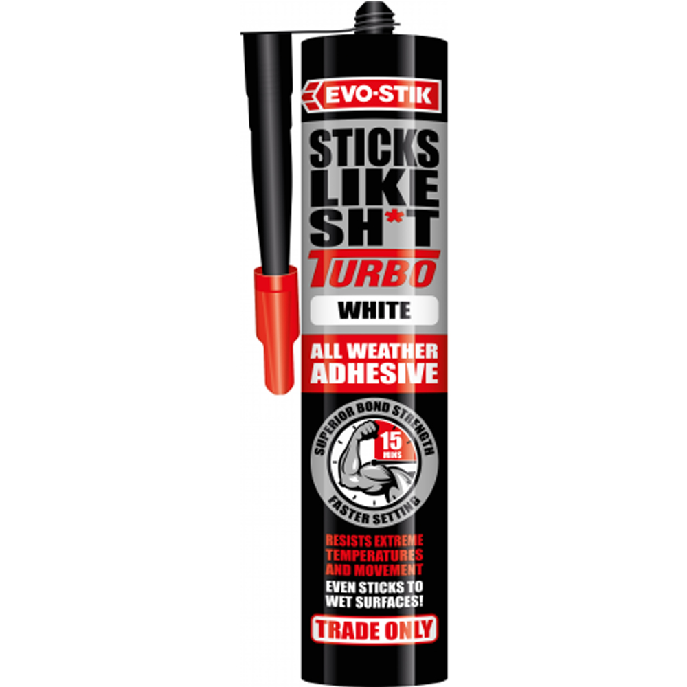 Evo-Stik Sticks Like Sh*T Turbo Grab Adhesive White 290ml