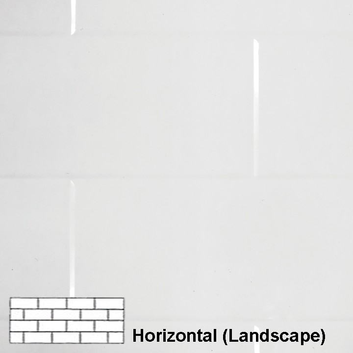 Multipanel Tilepanel Classic Brick Horizontal White 2440mm x 1220mm ...